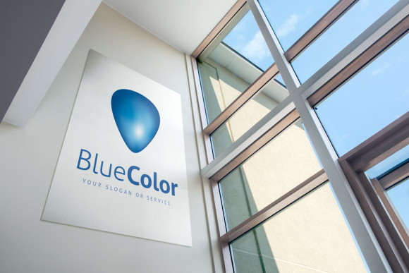 Logo Blaue Form, Logo online kaufen, Logoshop, Logoatelier.eu