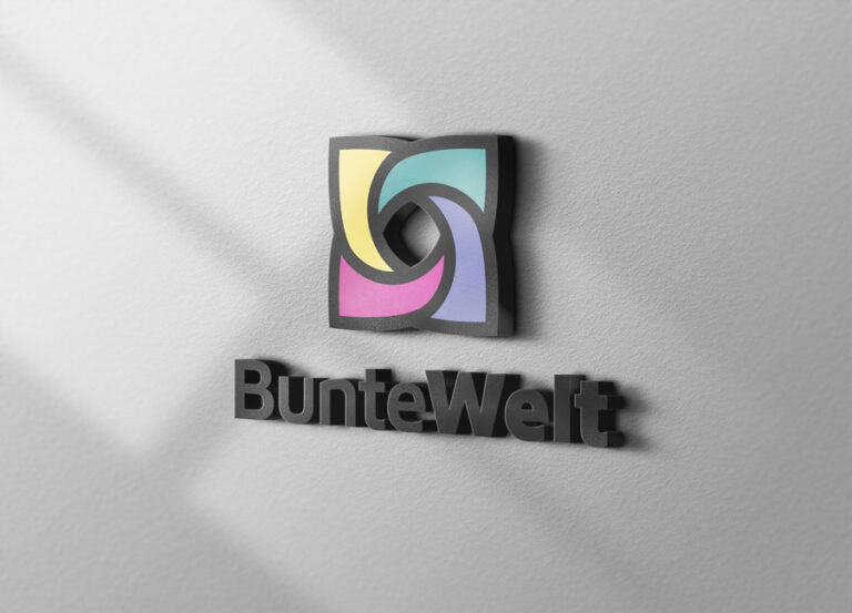 Logo Bunte Welt Blume ♥ ♥ ♥ Dein LogoShop ♥ LogoAtelier.eu