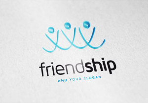 Logo Menschen Freunde ♥ EXKLUSIVES Logo Menschen Freunde