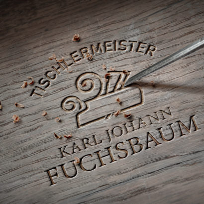 Logo Tischler Holz 🌳 EXKLUSIVE Logos auf LogoAtelier.eu